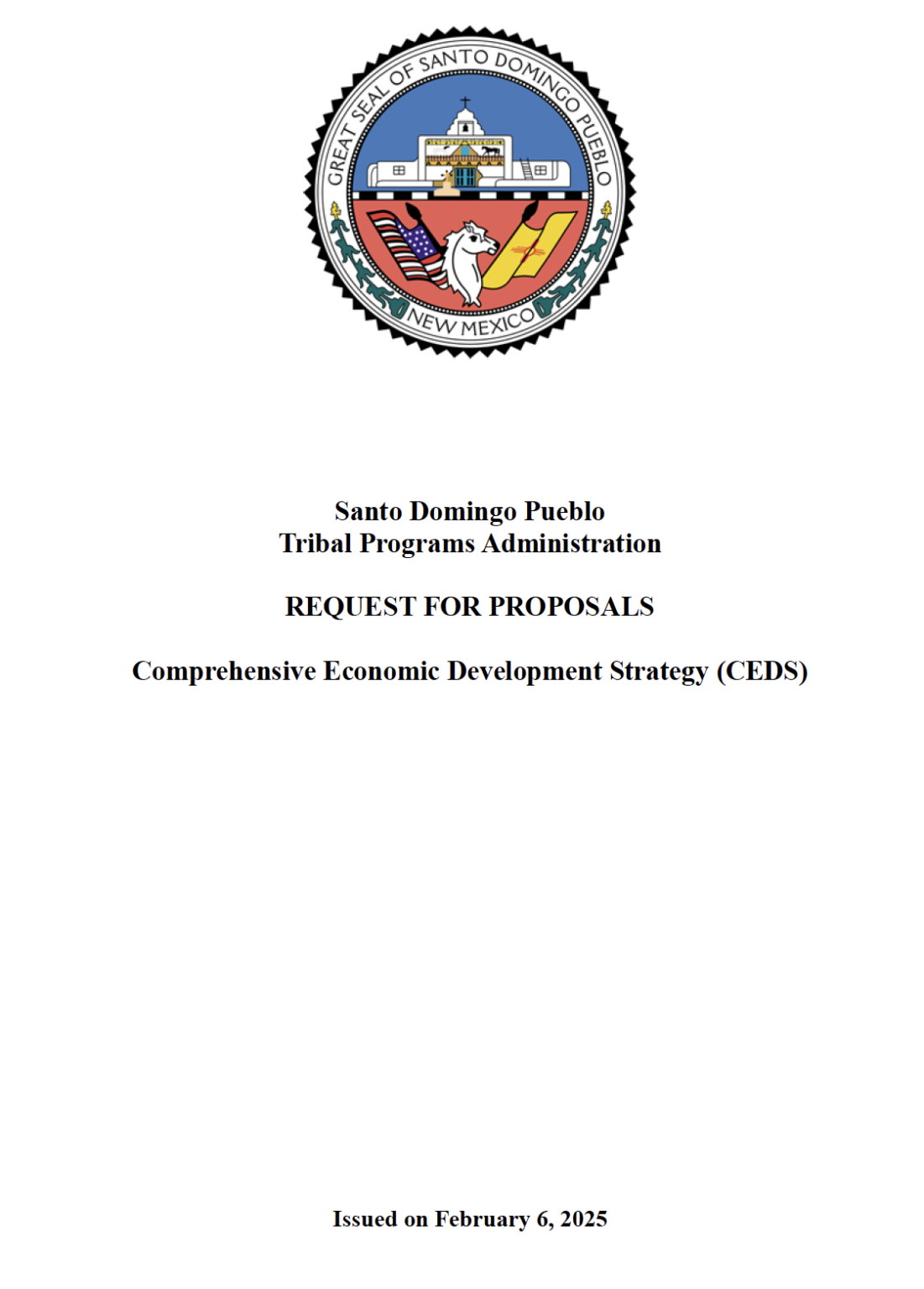 RFP- Comprehensive Economic Development Strategy (CEDS), Issued ...